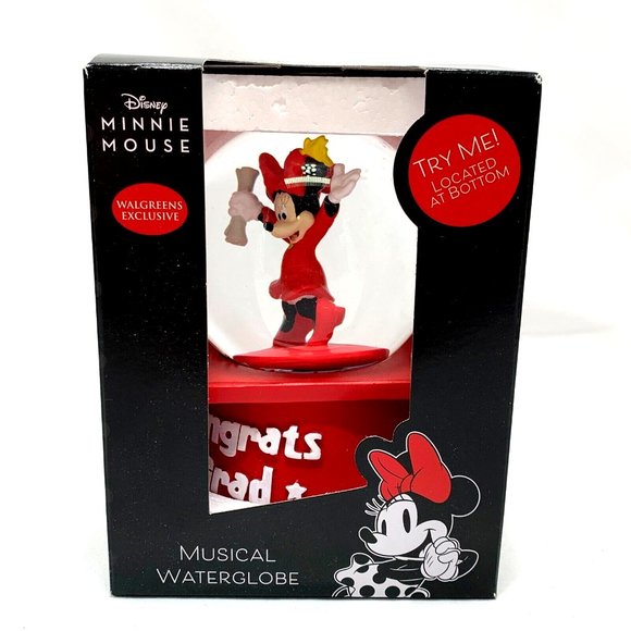 Disney | Party Supplies | Disney Minnie Mouse Red Musical Water Globe ...
